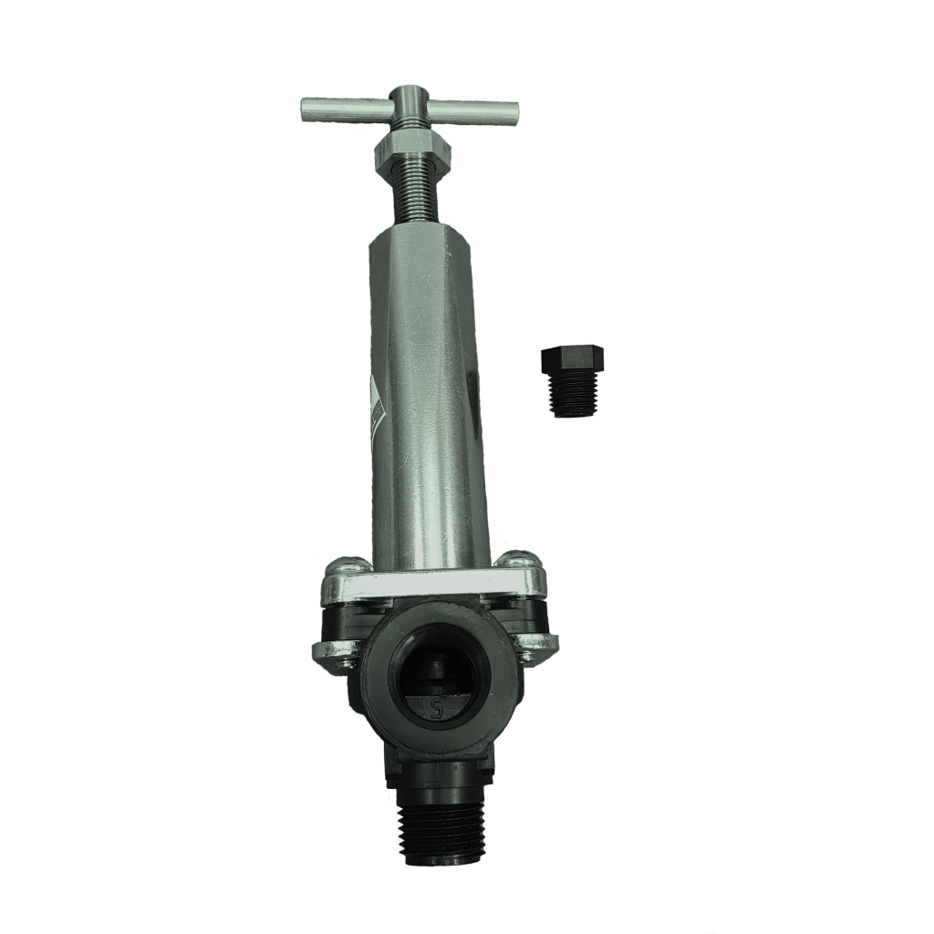 Pressure Release Valve, 1/2", 20 bar, Nylon. 300 PSI. - Thorsen Teknik